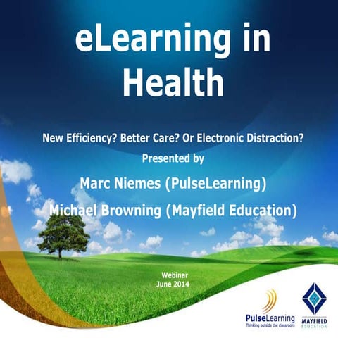 eLearning for the Health Industry Webinar | PPT