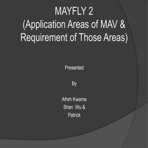Mayfly 2 | PPT