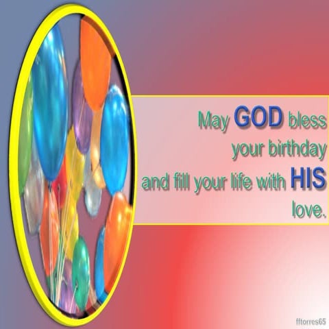 May god bless your birthday | PPTX