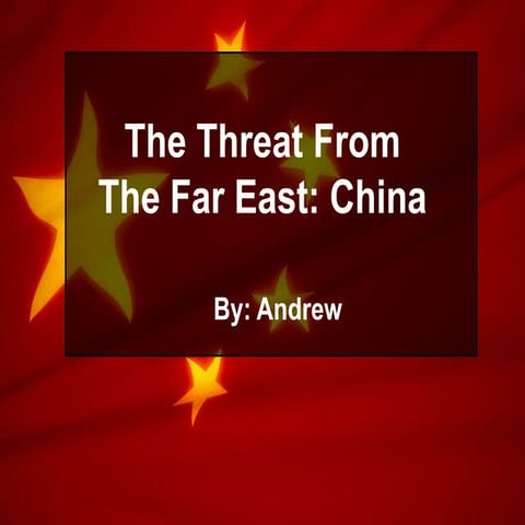 China: Threat to US National Security | PPTX