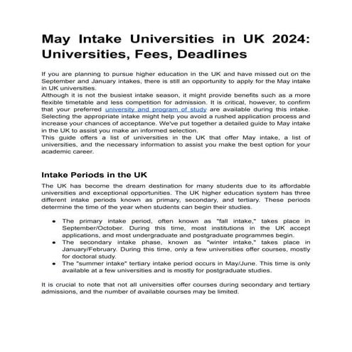 May Intake Universities in UK 2024_ Universities, Fees, Deadlines.pdf