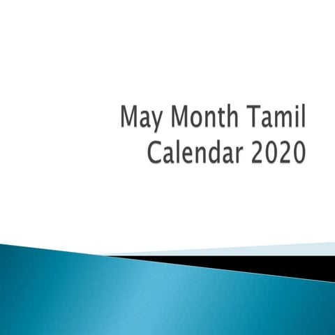 May Month Tamil Calendar 2020 - May Monthly Calendar 2020 | PPT | Free ...