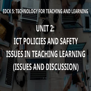 MAYO_CHESARRY_UNIT 2_ICT POLICIES AND SAFETY ISSUES.pptx