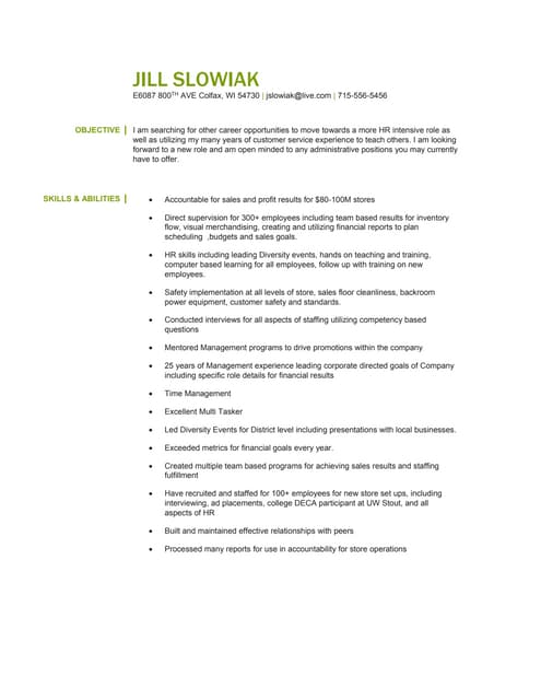 Sonya Morrison resume | PDF