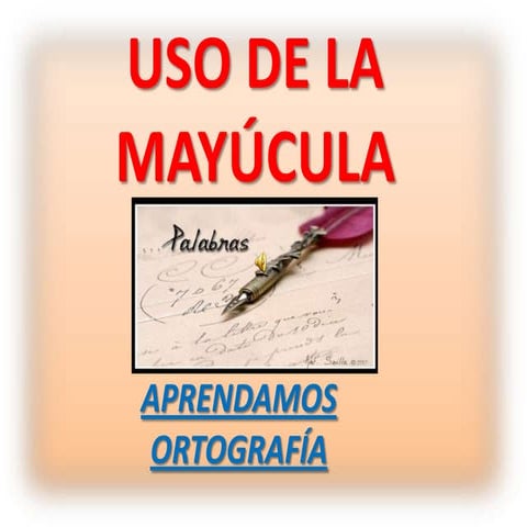 Mayúscula ortografica | PPTX