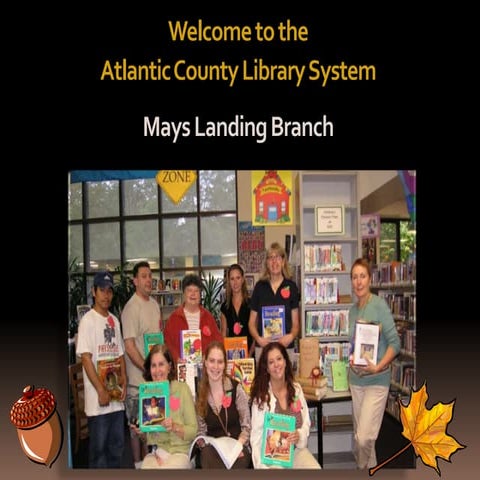 Mays Landing Branch November Events | PPT