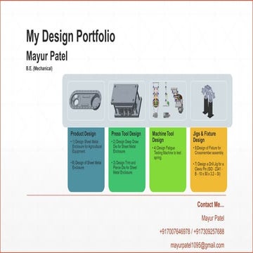 Mayur design portfolio | PPT