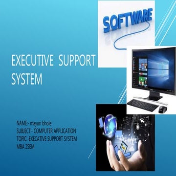 Executive Support System (ESS) | PPTX