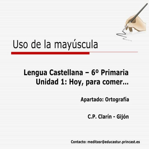 Ortografía: uso de mayúsculas | PPS