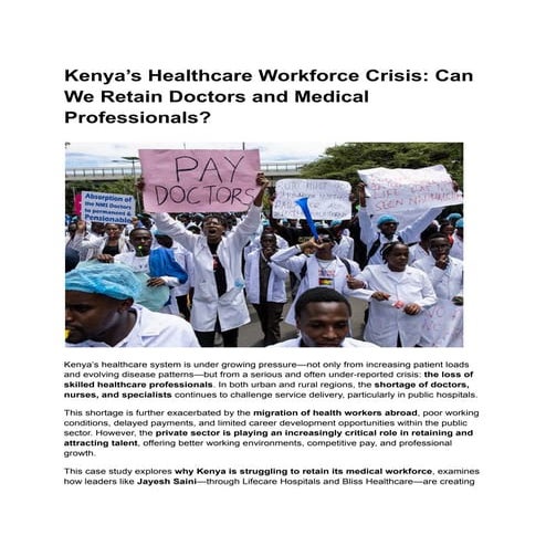 Kenya’s Healthcare Workforce Crisis_ Can We Retain Doctors and Medical ...