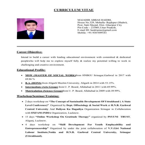 Mazahir cv sign on 24 june-2017 | PDF