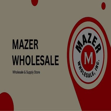 Mazer Wholesale | PPT