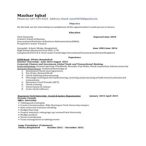 Mazhar resume new | DOCX
