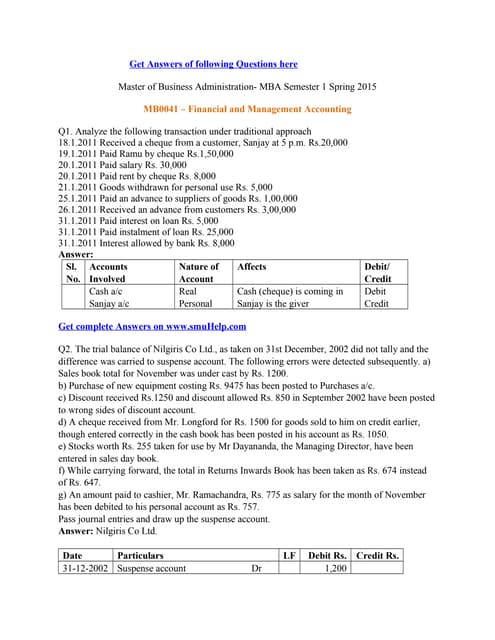 Chapter 2 - Balance Sheets Task D Solutions | PDF