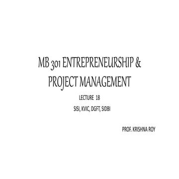 MB 301 ENTREPRENEURSHIP & PROJECT MANAGEMENT 18.pptx