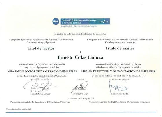 Certificate in Master in Business English | PDF