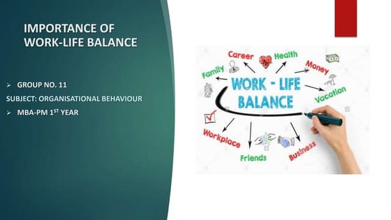 Work life balance | PPTX