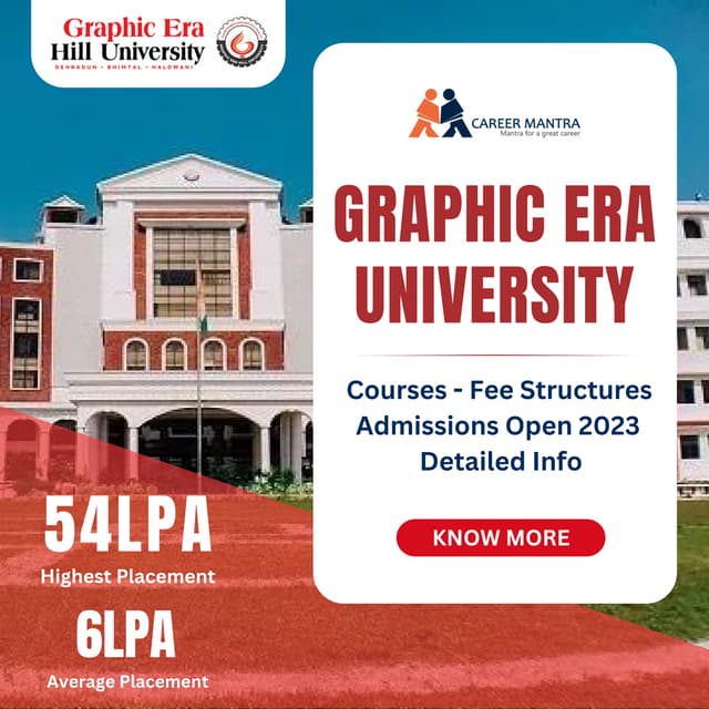 Graphic Era University | PDF