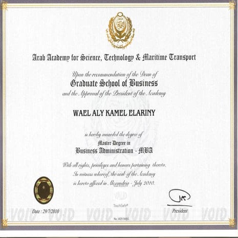 Mba aast-1-wael-july-2010-original-2 | PDF