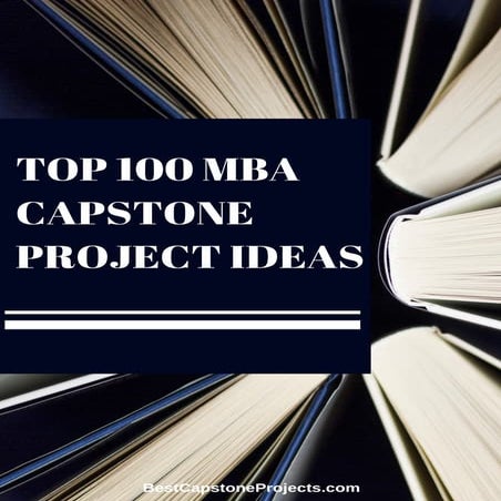 MBA Capstone Project Ideas | PDF