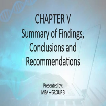 How to write chapter 5 | PPTX