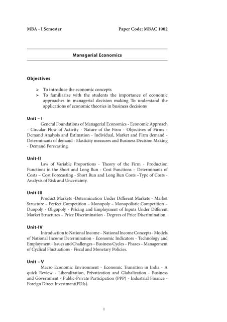 economics and decision making | PDF