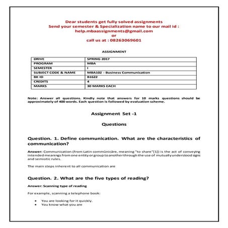 MBA Question Papers | PDF