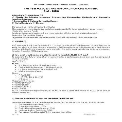 MBA 206 FIN PERSONAL FINANCIAL PLANNING APRIL 2023.pdf