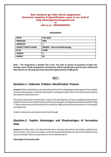 Mb0050 research methodology | PDF