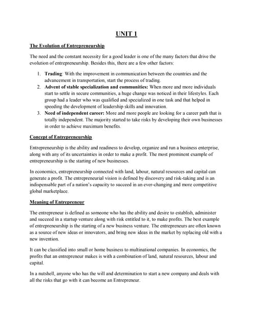 Entrepreneurship module 1 | PPT