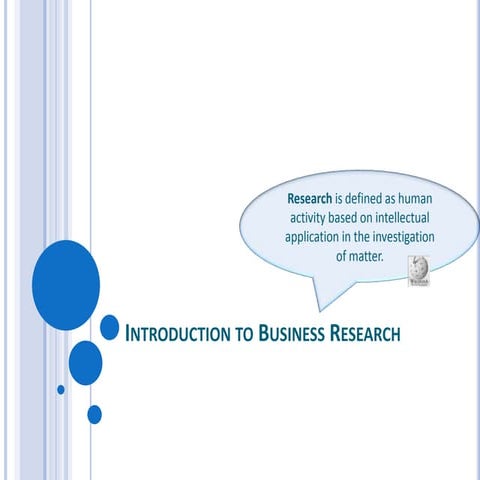 Introduction To Business Research Methods