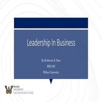 Leadership In Business | PPTX