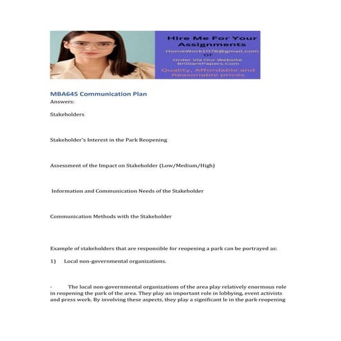 MBA645 Communication Plan.docx
