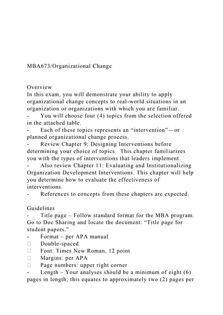 Mob sba guidelines | DOC