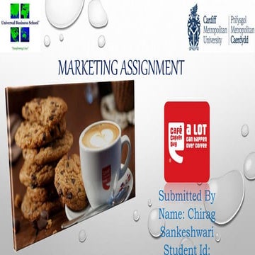 Marketing Project on Cafe Coffee Day | PPTX