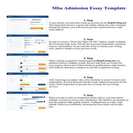 Mba Admission Essay Template | PDF