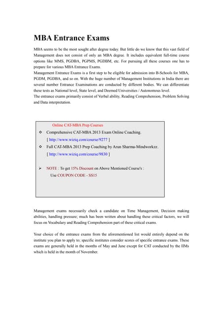 Mba admission requirements | PPT