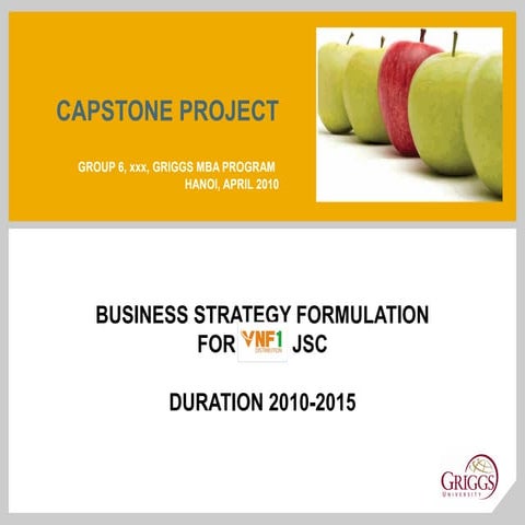 Mba capstone presentation | PPT | Agriculture | Industries