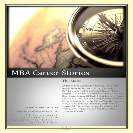 MBA Career Stories | PDF