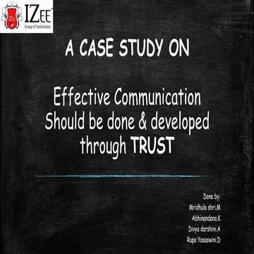 Communication case study | PPTX