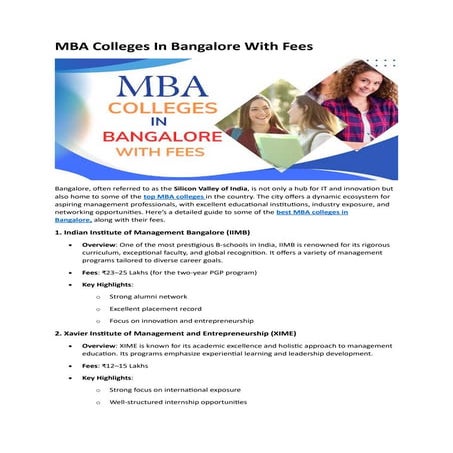 MBA Colleges In Bangalore With Fees..pdf
