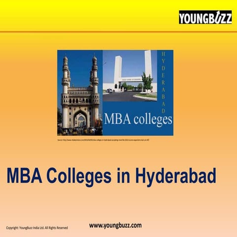 MBA colleges in Hyderabad | YoungBuzz | PPT