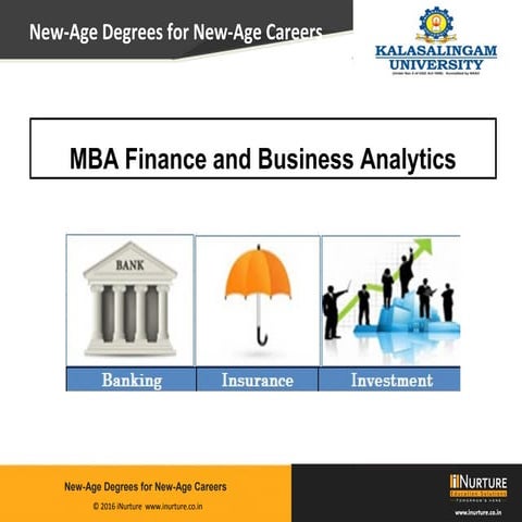 MBA in finance and business analytics | PPT