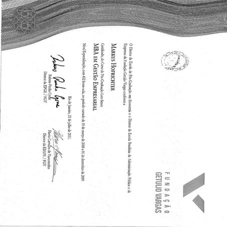 MBA Gestão Empresarial Fgv | PDF