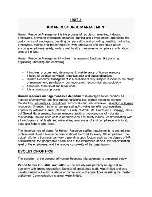 Hrm chapter 1 | PPTX