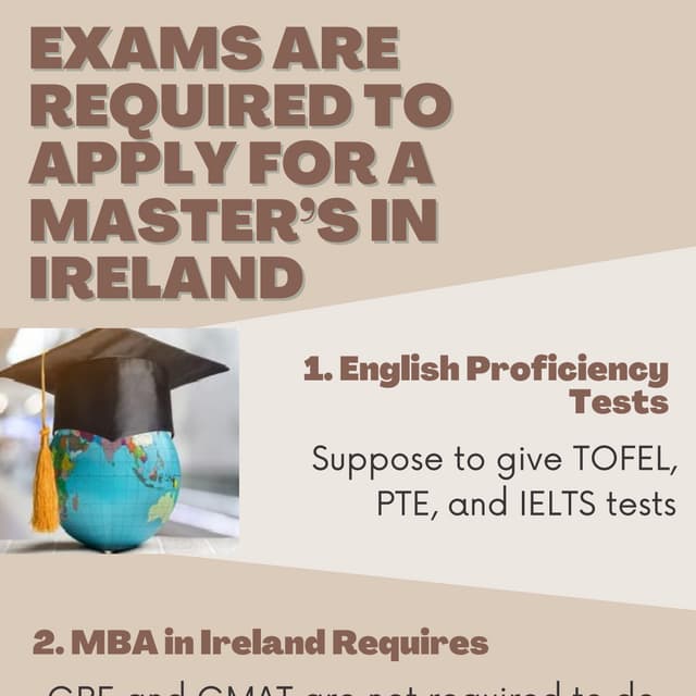 Exams to apply for a Master’s or MBA in Ireland | Newstrides | PDF