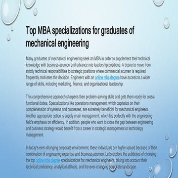 Career as a Mechanical Engineer | PPTX
