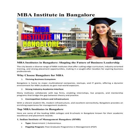 MBA Institute in Bangalore Education.pdf
