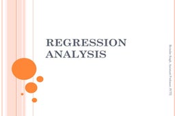 Regression analysis ppt | PPT