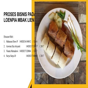 kewirausahaan mbak lien di semarang jawa tengah | PPTX